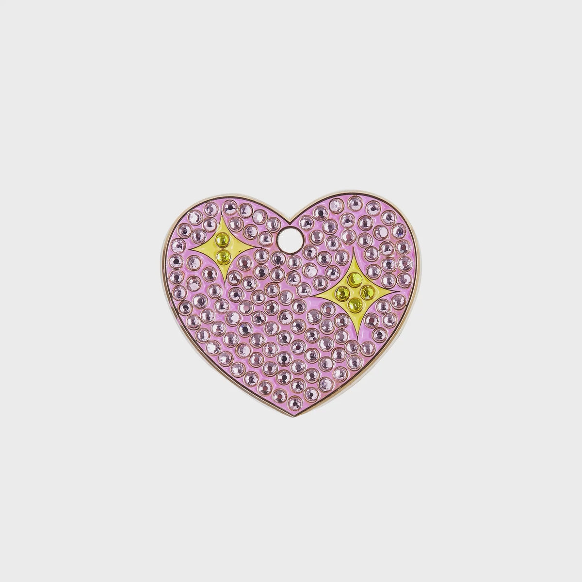 Bling Pink Heart Tag | TRILL PAWS - Pet tag