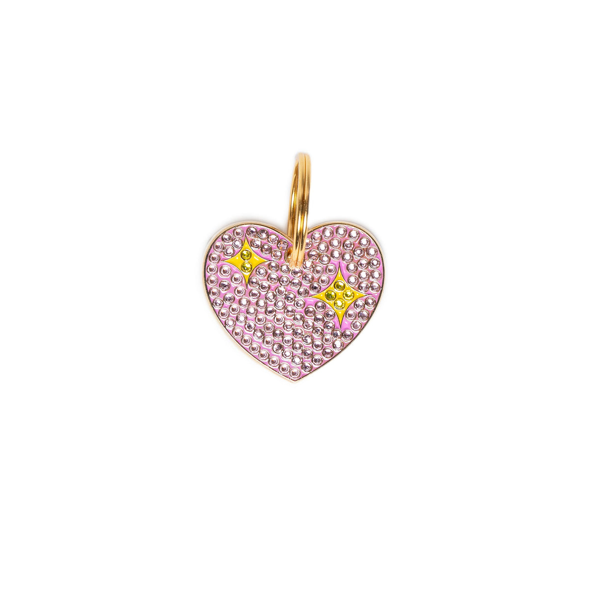 Bling Pink Heart Tag | TRILL PAWS - Pet tag